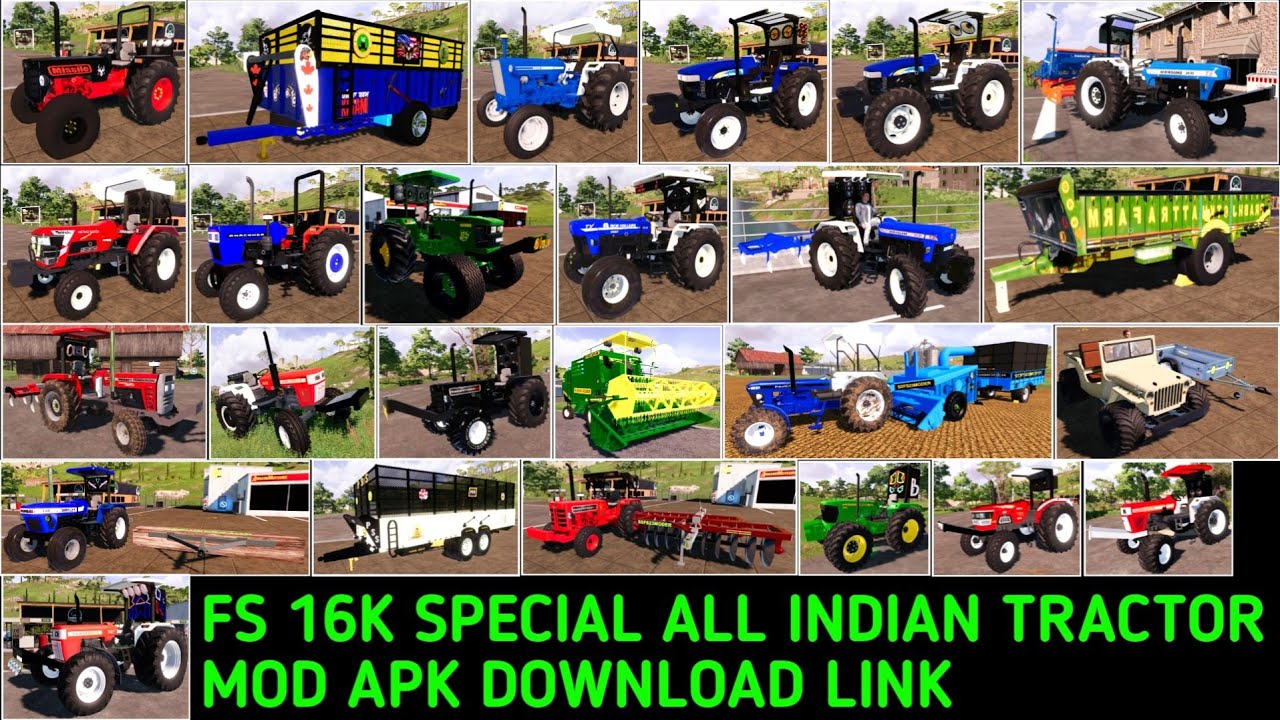 16k Special Fs All Indian Tractor Mod Apk download Link || NO LAG ...
