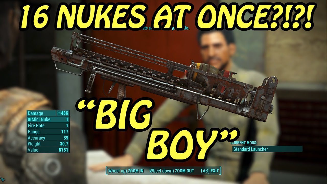 Fallout 4 | "SERIOUS" Gun Review | The "BIG BOY" - YouTube