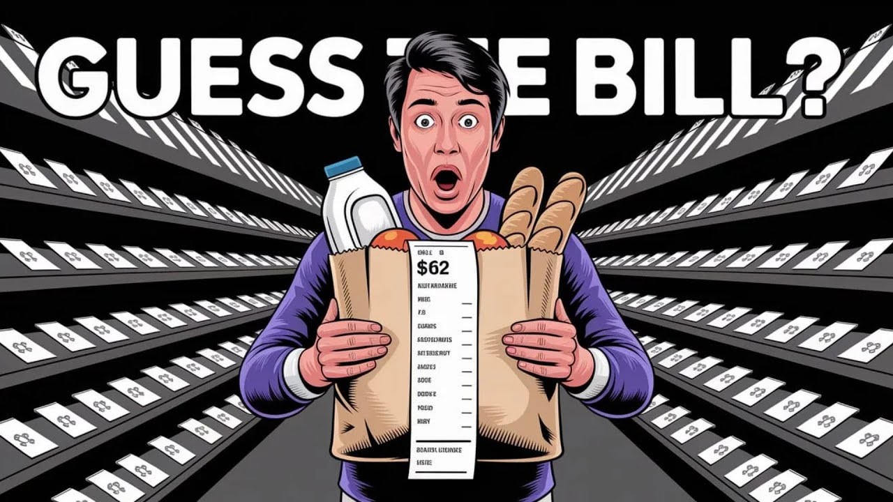 Can You Guess The TOTAL Cost Of These Groceries - YouTube