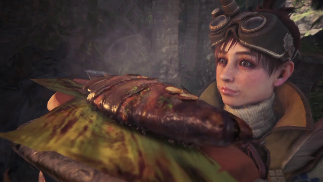 Monster Hunter World: Handlers Fish Cooking - YouTube