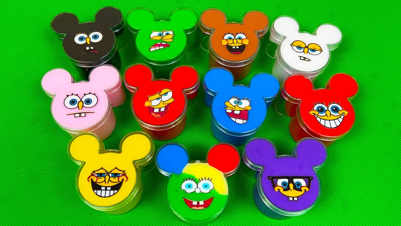 Video - Spongebob Squarepants ASMR - Looking Slime MIX With Mickey ...