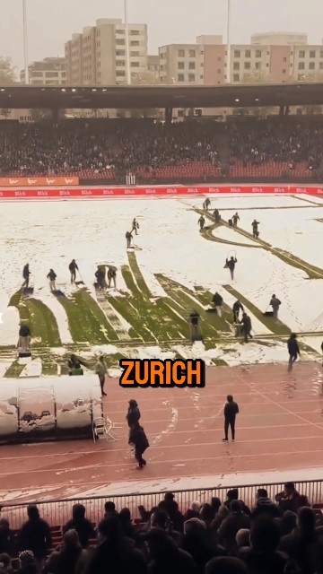 FC Zurich Ultras Save the Match! Supporters Clear Snow With Bare Hands ...