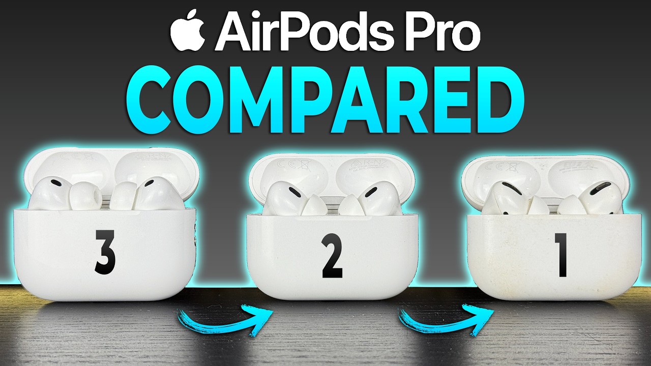 AirPods Pro 3 vs 2 vs 1 - What’s ACTUALLY Changed? - YouTube