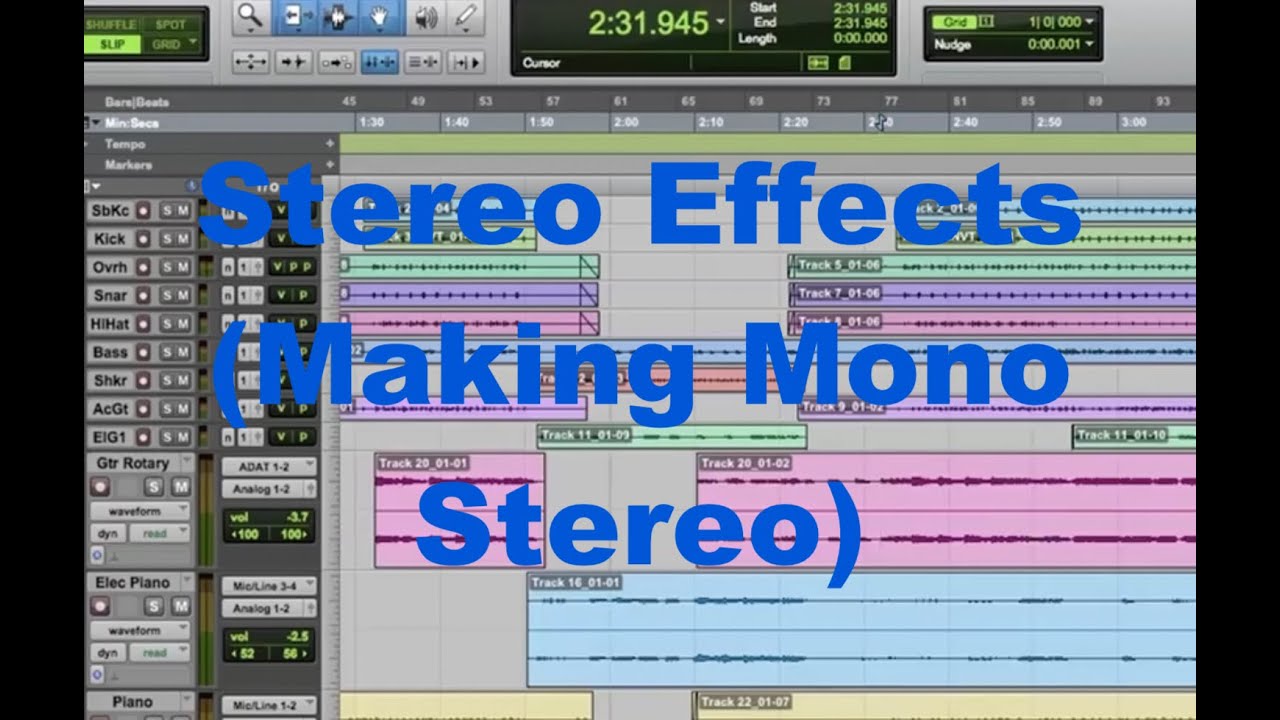 08 Stereo Effects (Making Mono Stereo) 1 of 3 - YouTube