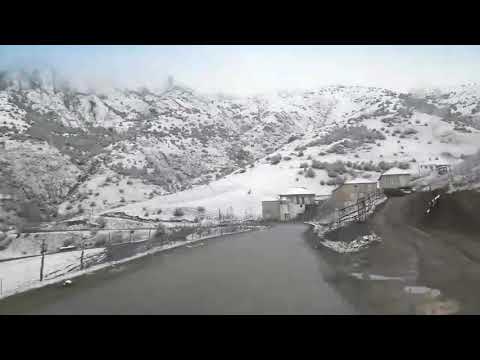 Zuvandlılar Zuvanda gedən qarlı şaxtalı yollar