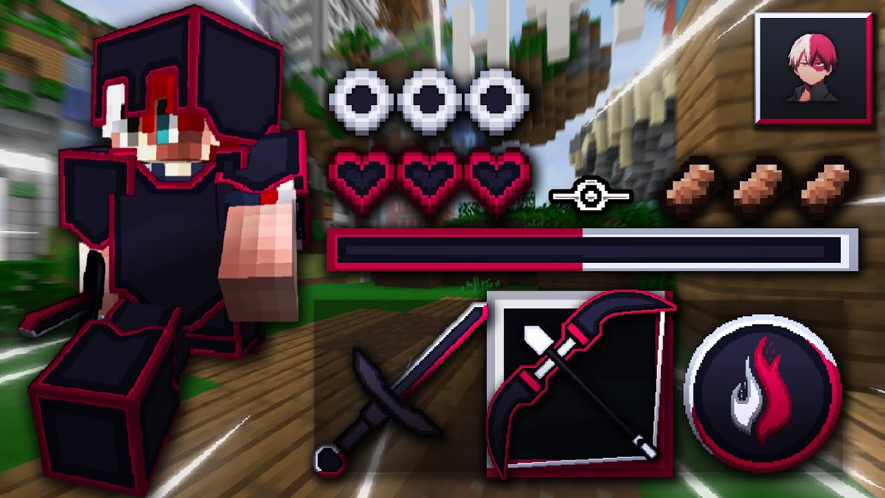 Todoroki [128x] by Tory | MCPE PVP TEXTURE PACK - YouTube