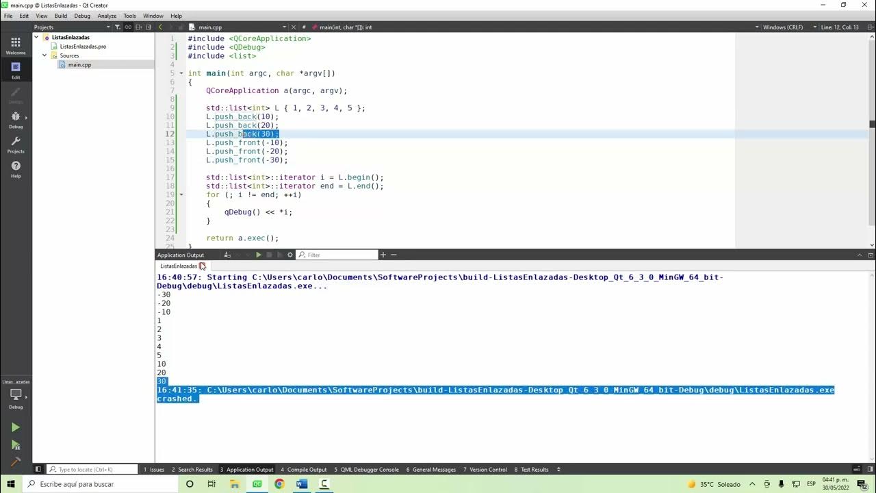 Tutorial Qt Creator - 015 - Listas enlazadas - YouTube