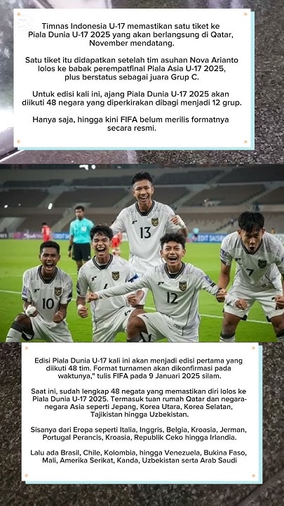 Hasil Drawing Piala Dunia U-17 2025 November mendatang#pialadunia#u17 #timnasindonesia - YouTube