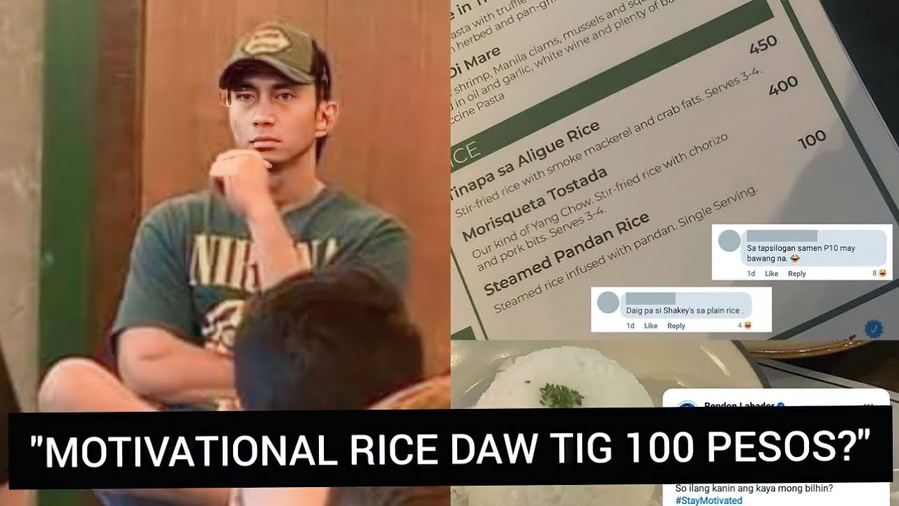 Rendon Labador BINATIKOS dahil sa NAPAKAMAHAL na presyo ng kanin na ...
