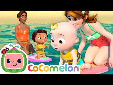 JJ + Nina Beach Playdate!🏄 | Cocomelon and Little Angel Nursery Rhymes