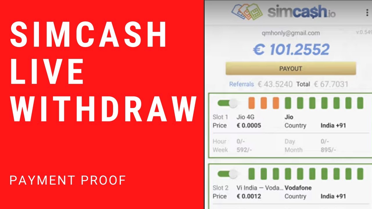 Simcash - Simcash.io Payment Proof - Simcash.io - YouTube