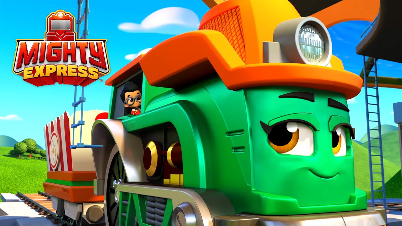 Farmer Faye Gets the Movie Night Mission 🍿| Mighty Express Clips ...