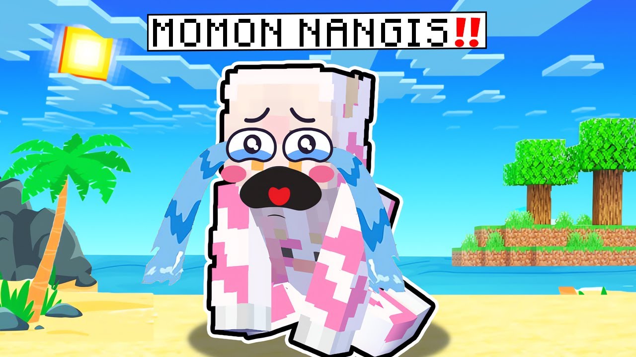 MOMON MENANGIS SEDIH di MINECRAFT GARA - GARA ... @BANGJBLOX - YouTube