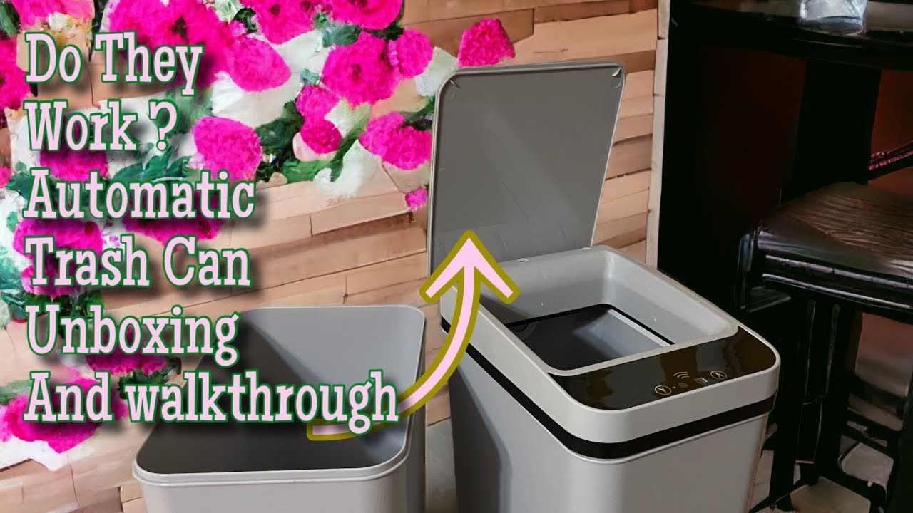 Automatic Motion Sensor Trash Can -- Never Touch A Gross Garbage Can ...
