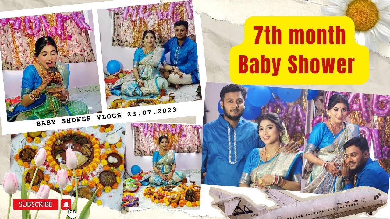 ৭মাসের শ্বশুর বাড়িতে সাধের অনুষ্ঠান🤰My 7th months traditional Baby ...