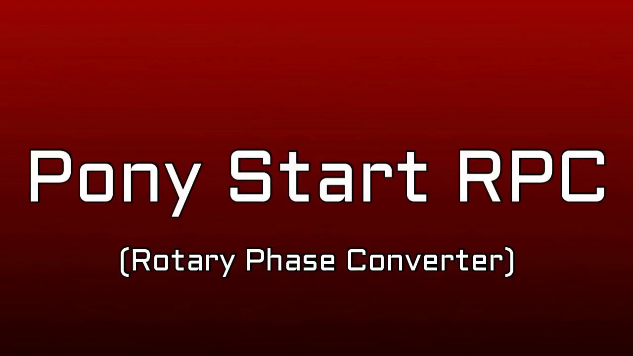 Pony Start RPC - YouTube