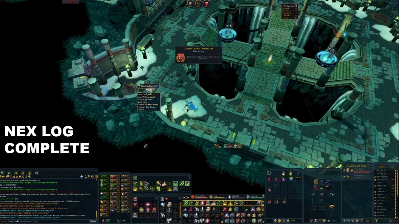 Runescape 3 | I finally completed the nex log! - YouTube