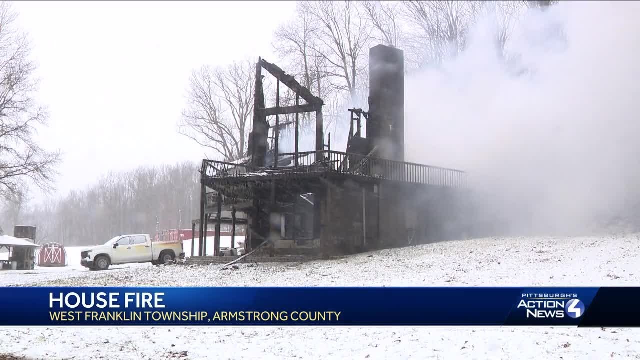 Fire destroys home in Armstrong County as crews battle flames, frigid ...