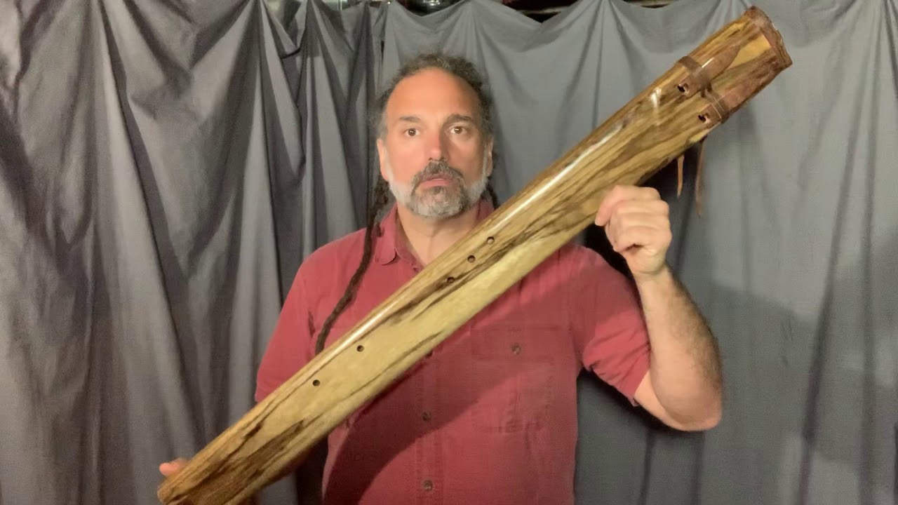 Singing Tree Flutes: How to Play a Contra Bass Drone Flute - YouTube