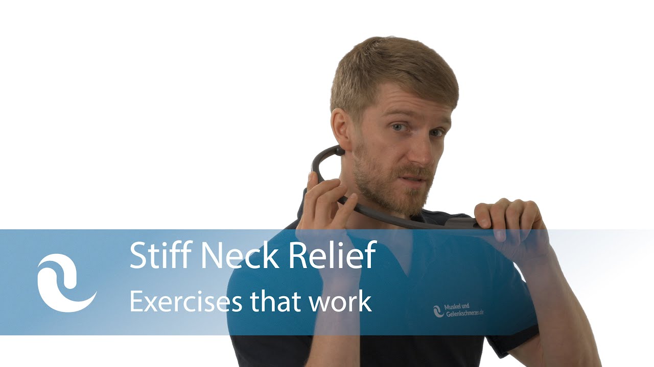 Stiff neck relief- Exercises that help! - YouTube