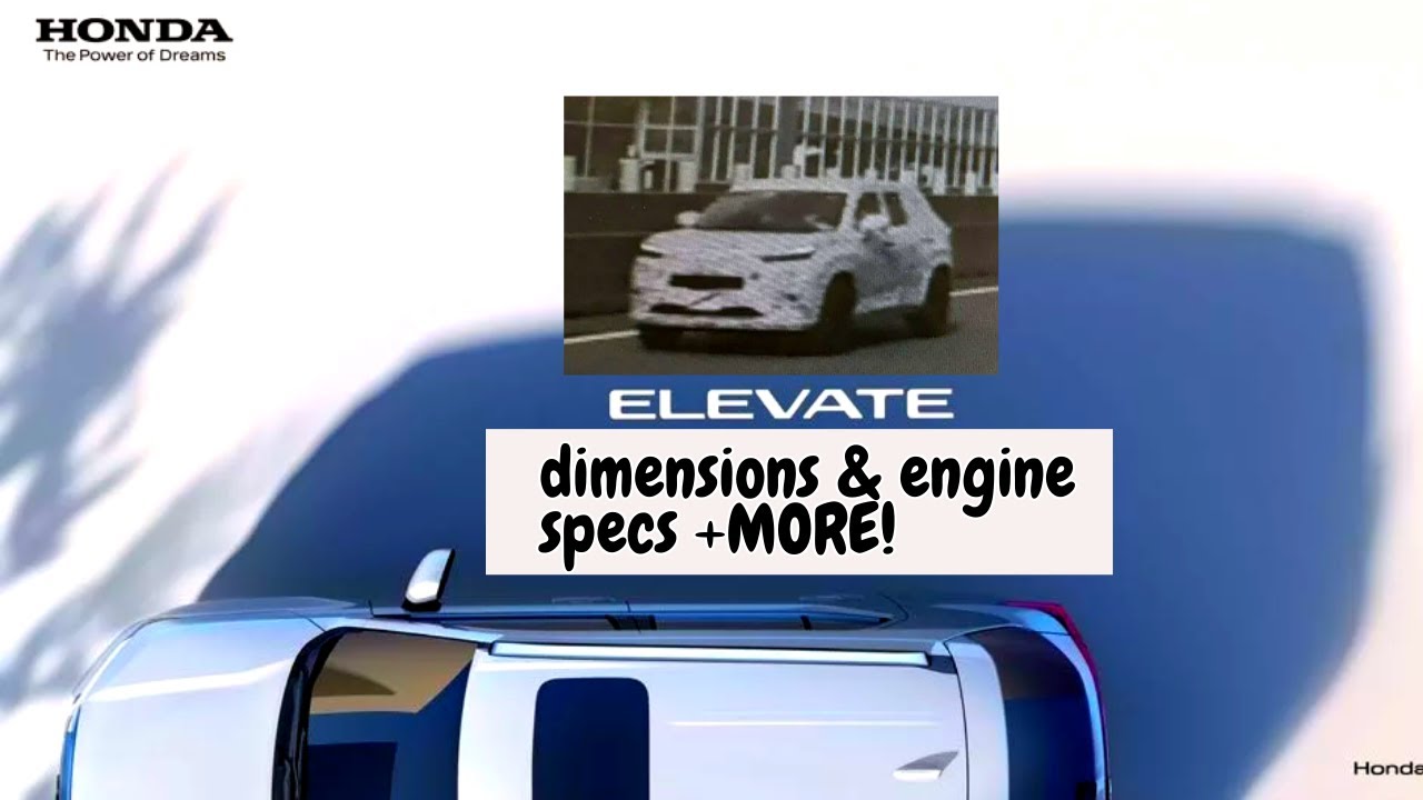 new 2024 Honda Elevate: first look specs & dimensions +more - YouTube