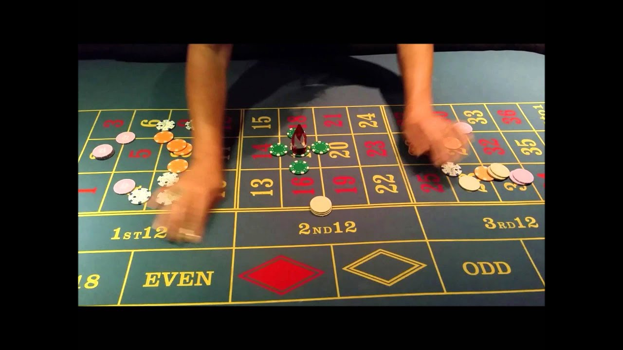 Clearing a roulette layout - YouTube