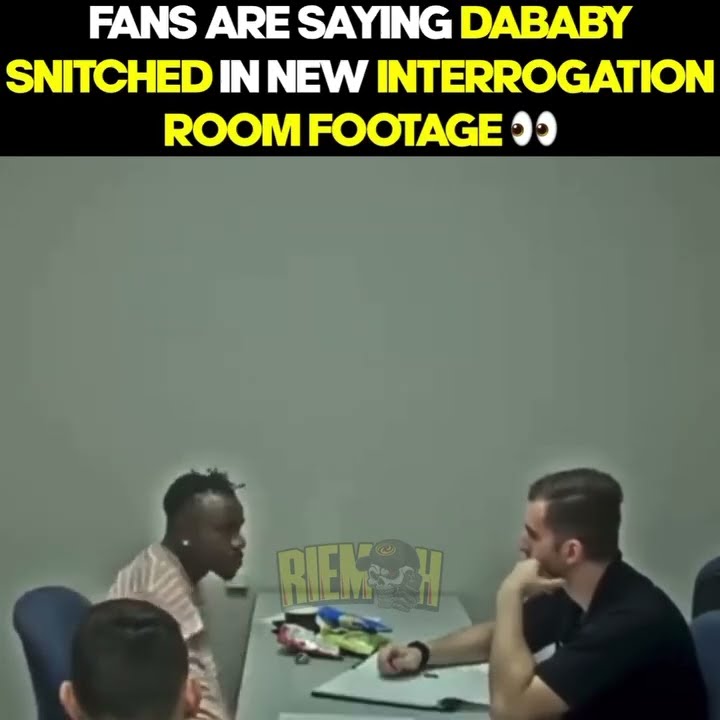 Da baby snitching in new interrogation room footage - YouTube