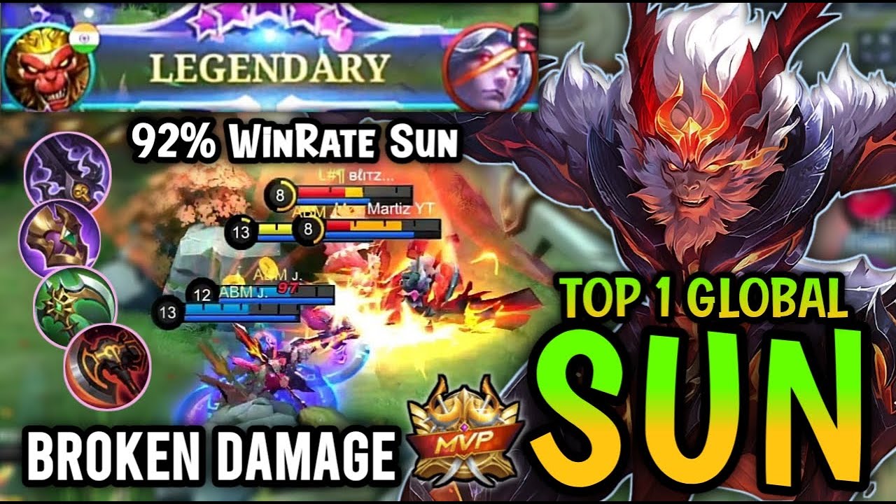 Sun Best Build 2022!! 92% Win Rate Sun - Top 1 Global Sun Build ...