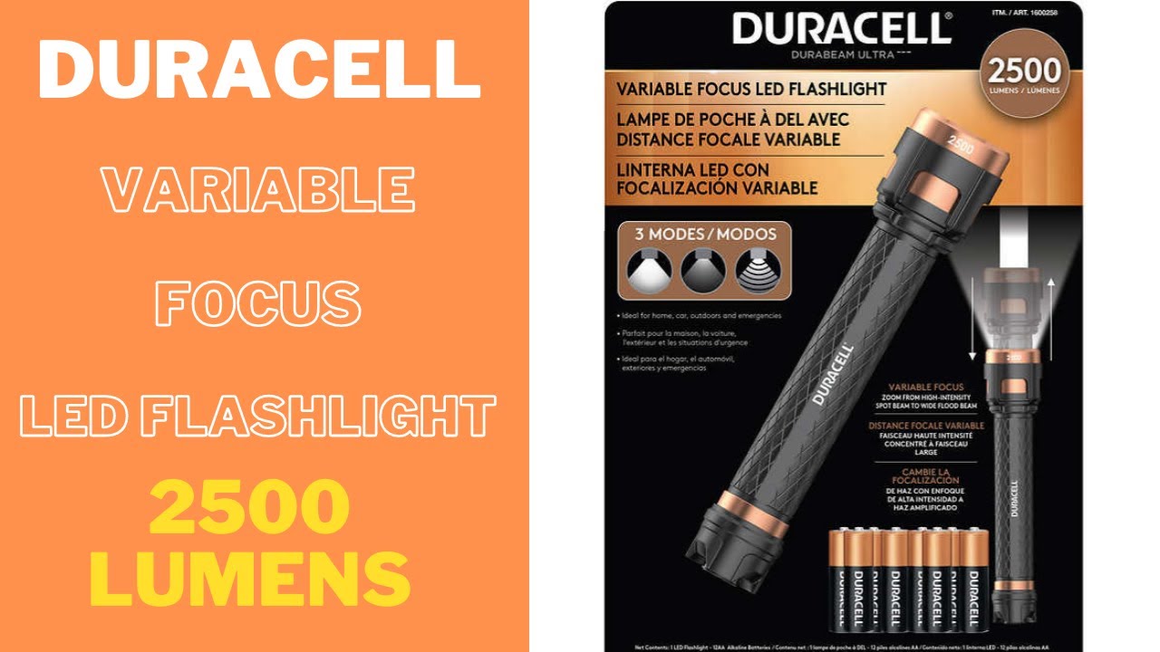 Duracell 2500 Flashlight Quick Review - YouTube