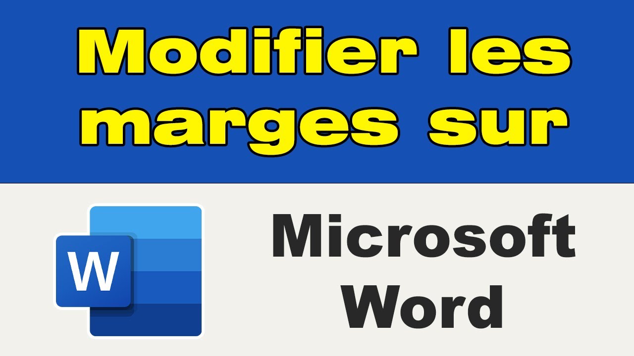 Comment modifier les marges sur Word - YouTube
