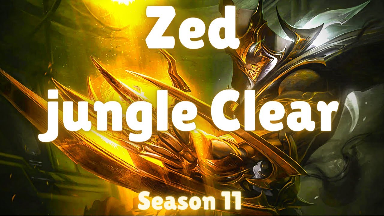 Zed jungle Clear | Season 11 | Zed jungle full clear Guide (best clear ...