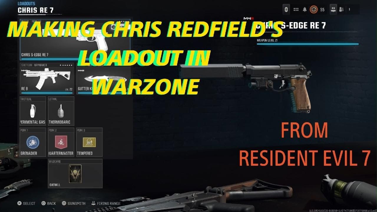 MAKING CHRIS REDFIELD'S RE7 LOADOUT IN WARZONE - YouTube