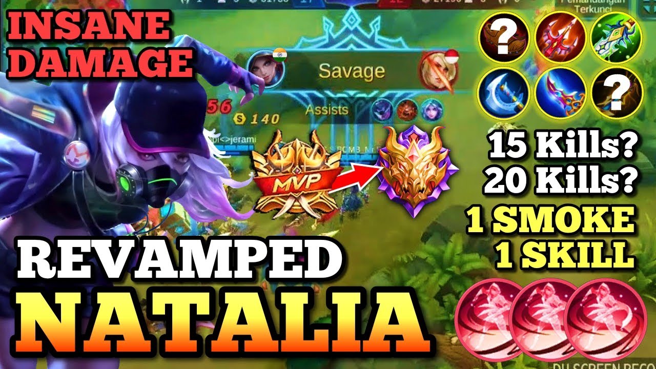 How To play NATALIA mobile legends || Natalia ML best build 2020 ...