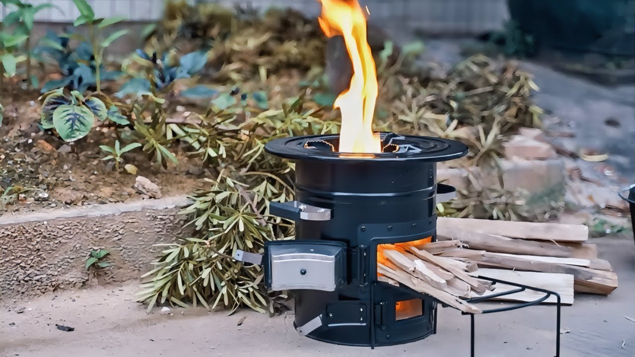 Amazing Portable Wood Burning Camp Stove You Need To Have - YouTube