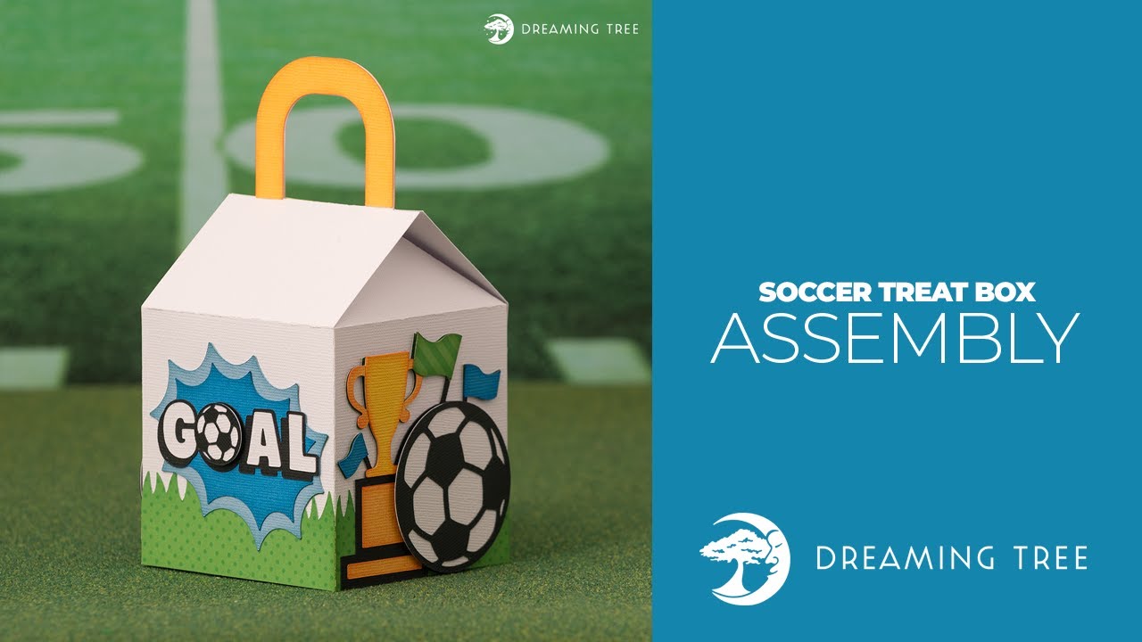 SVG File - Soccer Treat Box - Assembly Tutorial - YouTube