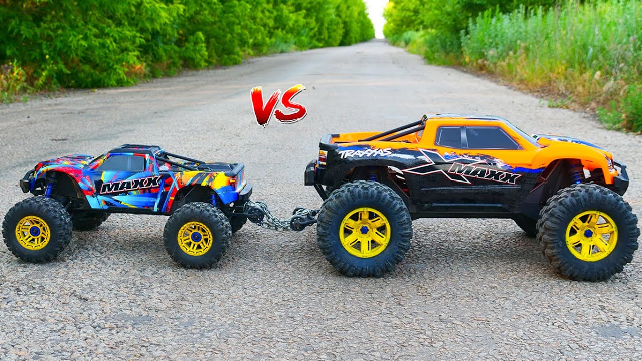 Experiment: Traxxas X-MAXX vs MAXX - YouTube