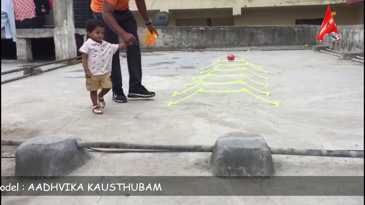1.6 YEAR OLD BABY Practicing Hurdles Workout - YouTube