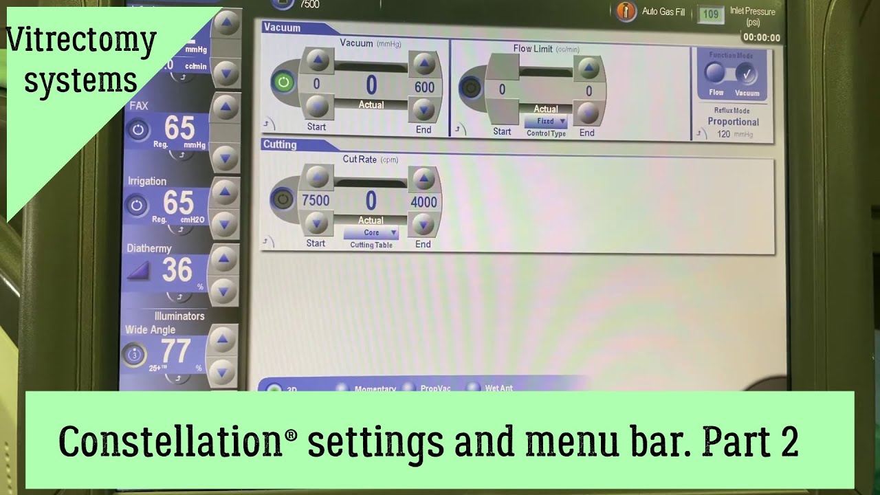 Constellation settings and menu bar. Part 2 - YouTube