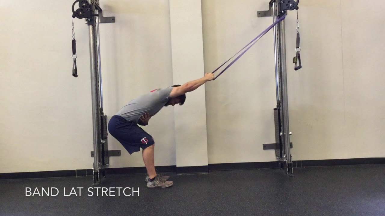 BAND LAT STRETCH - YouTube