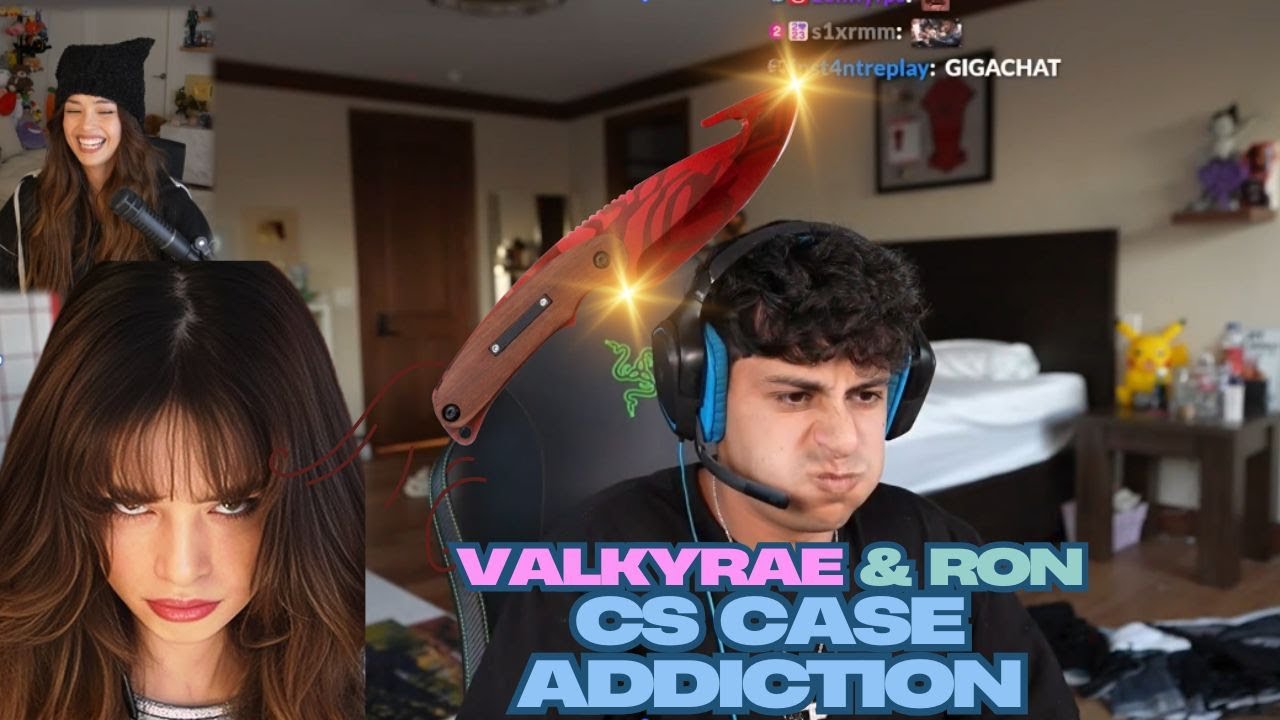 Faze Ron Failed Rizz on Valkyrae | CS Case Addiction is Real ft ...