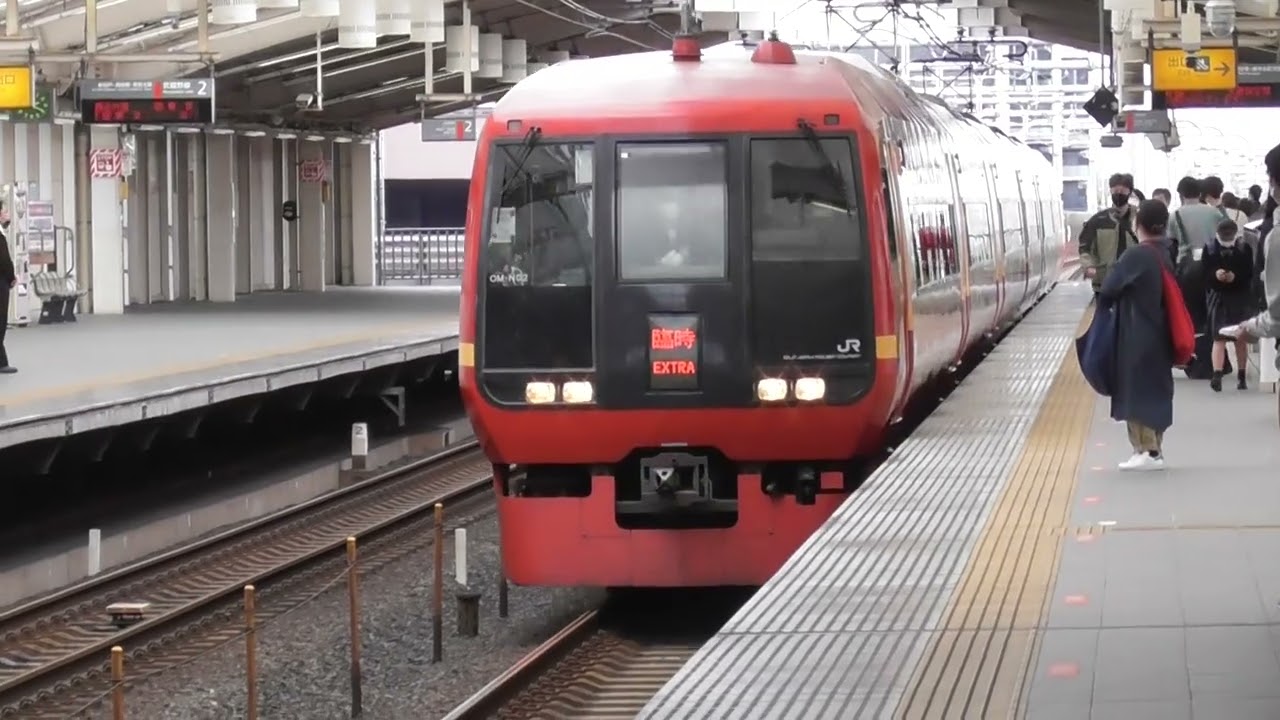 【臨時快速】藤の花観ナイト号足利行 E253系1000番台OM-N02編成 JR武蔵野線越谷レイクタウン駅発車 - YouTube