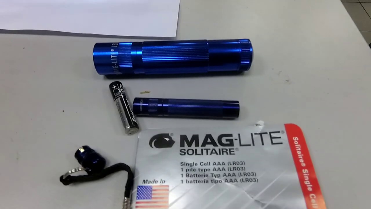 MAG LITE Solitaire модель К3А - YouTube