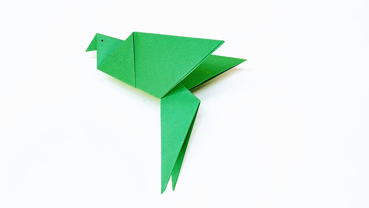 How To Make Origami Swallow Easy Intruction - YouTube