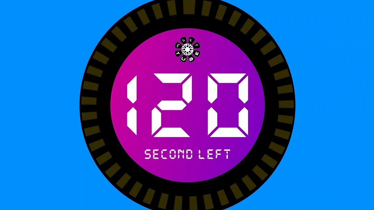 120 Second Timer - 2 minute countdown timer alarm - one hour timer # ...