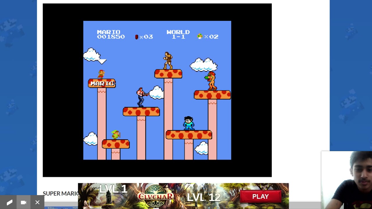 NES Super Mario Bros. - Super Mario Crossover Part 1 - YouTube