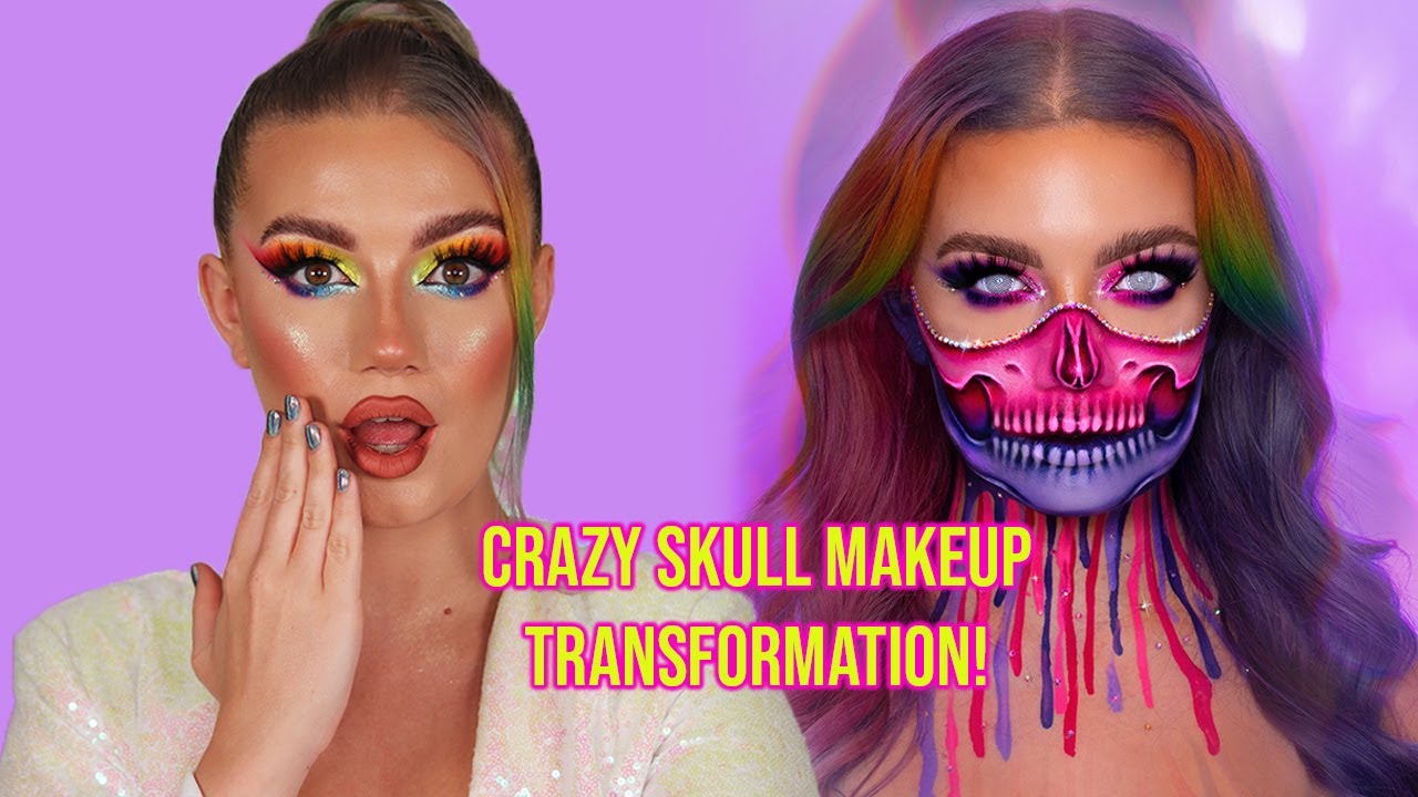 Skull Mask Halloween Makeup Tutorial - YouTube