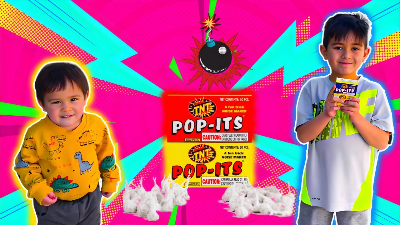 Kids PoP-Its exploding fun - YouTube