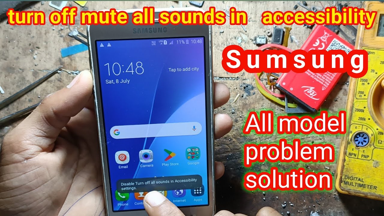turn off mute all sounds in accessibility settings to change volume ll ...
