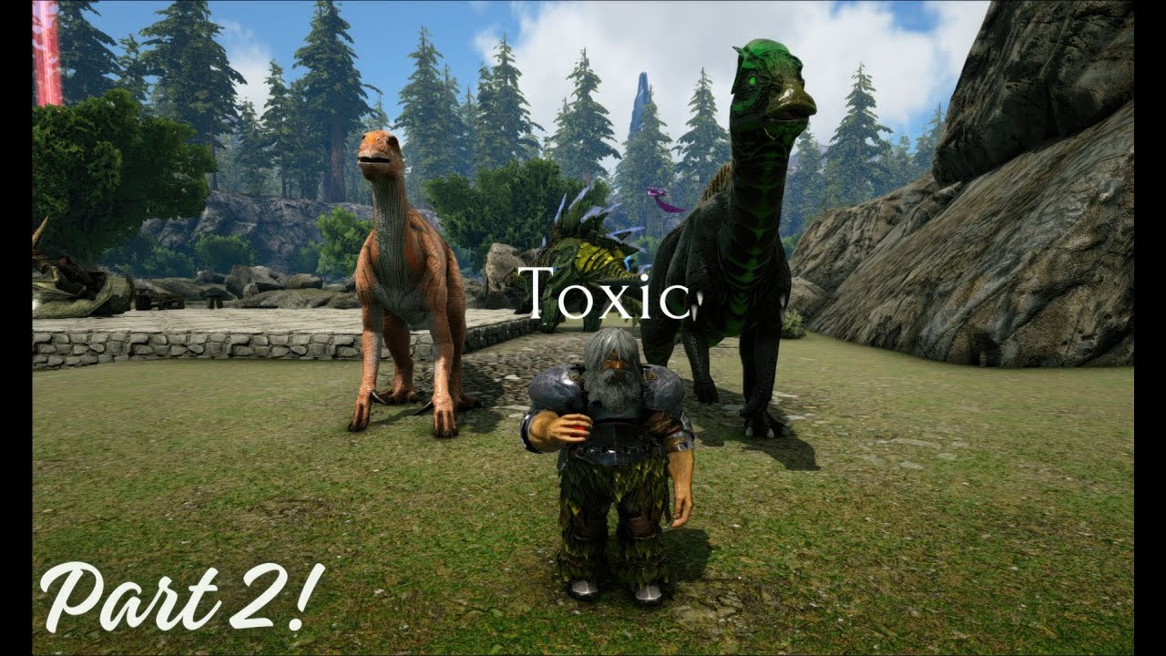 TOXIC DINOS !!! : Ark Primalfear Let's Play German Part 2 - YouTube