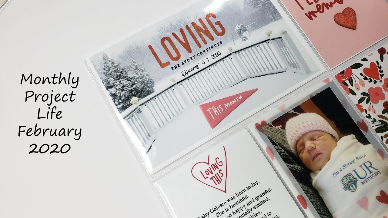 Monthly Project Life 2020 | February - YouTube